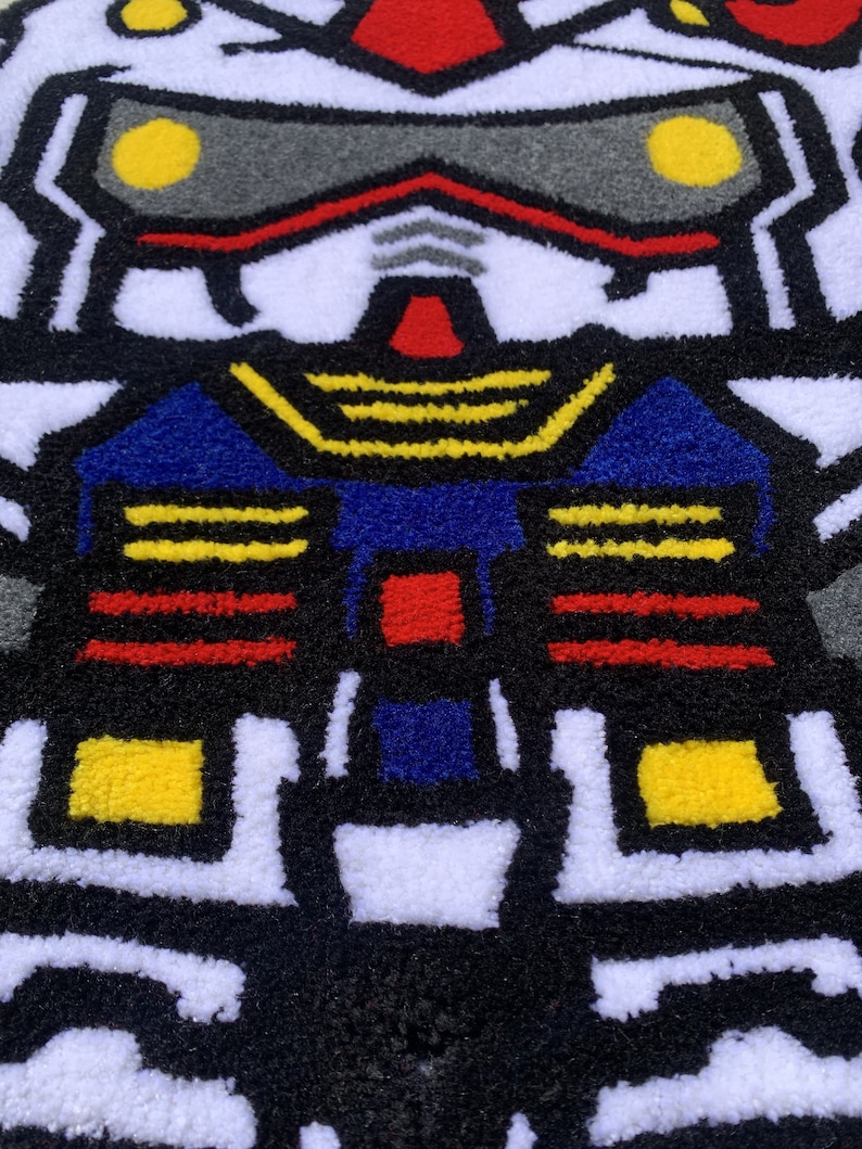 Hello Kitty Gundam Rug - Etsy