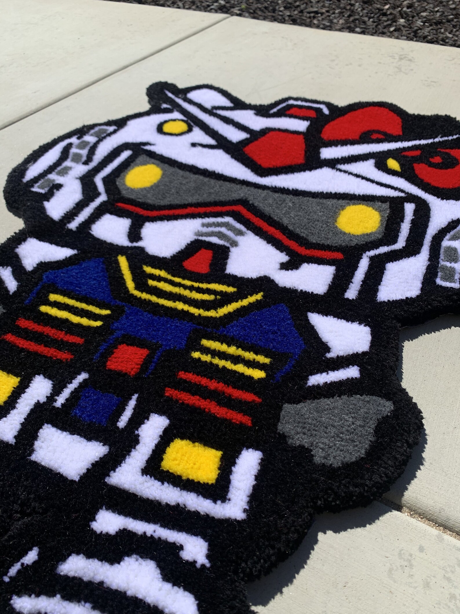 Hello Kitty Gundam Rug - Etsy