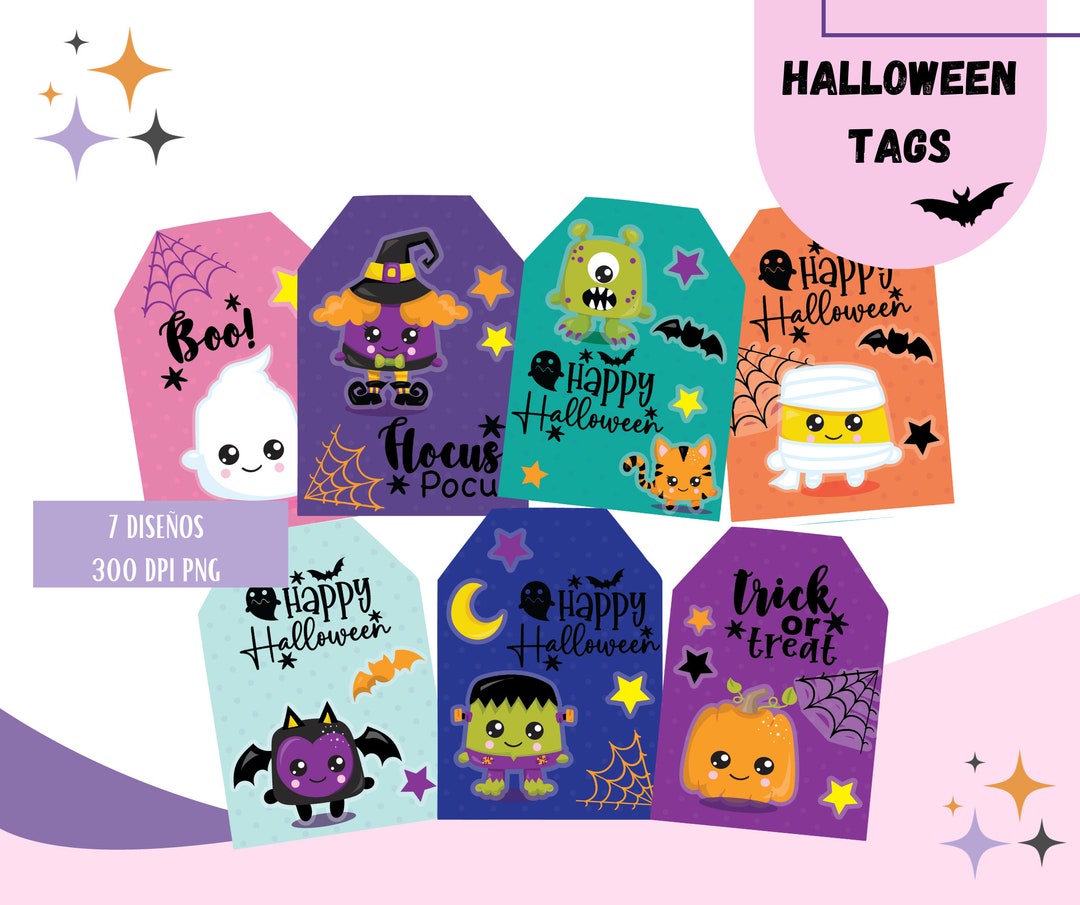 Halloween Tags, Halloween Labels, Gift Tags - Etsy