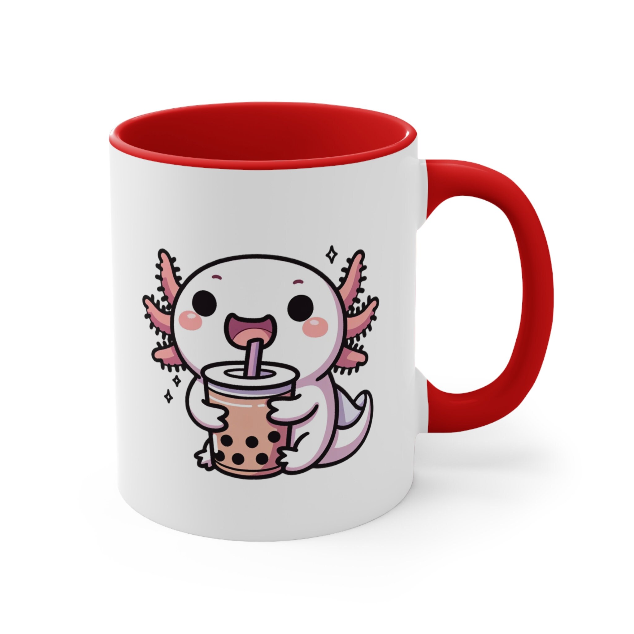Bubble Tea Axolotl 11oz Mug, Kawaii Axolotl Cup, Cute Tea Lover's ...