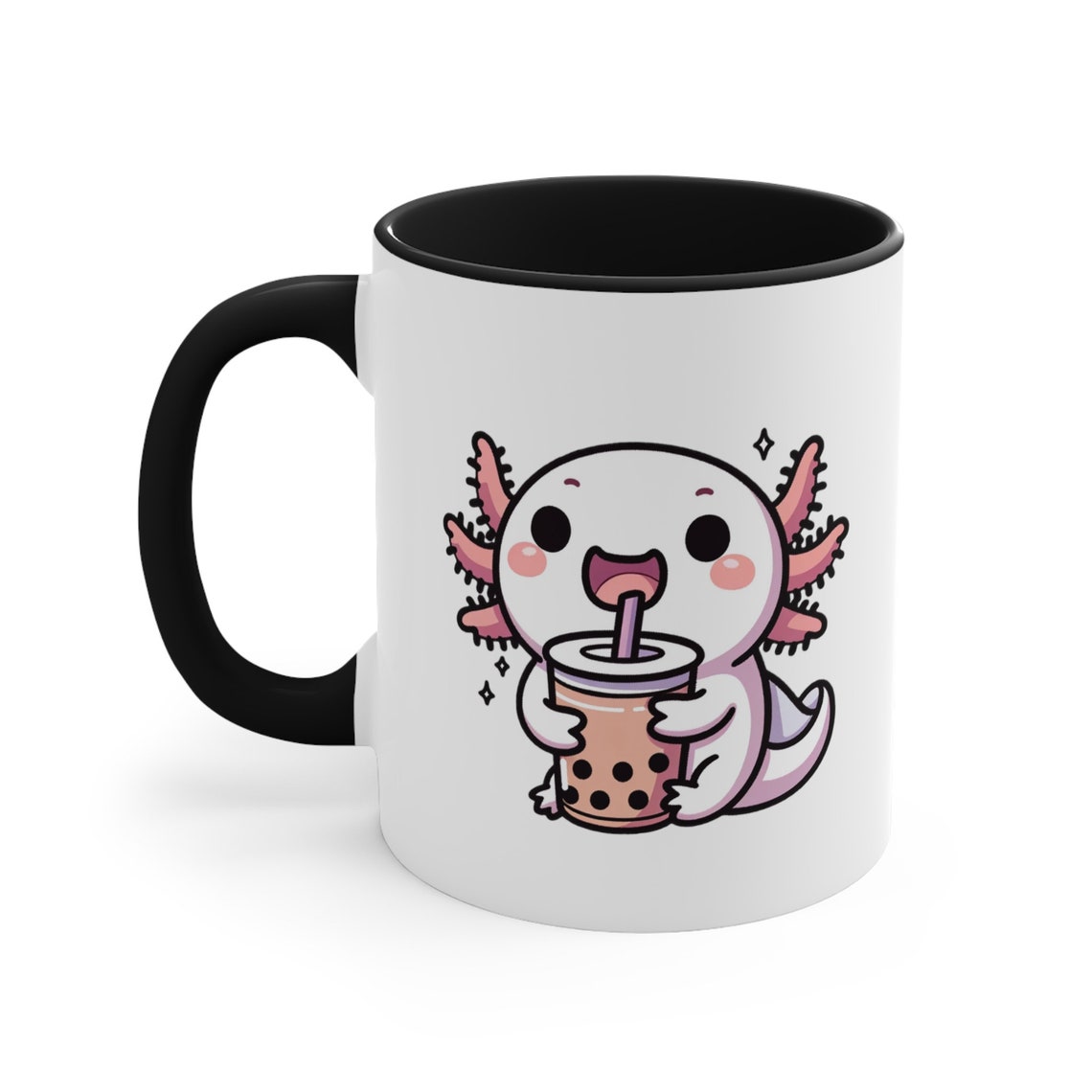 Bubble Tea Axolotl 11oz Mug, Kawaii Axolotl Cup, Cute Tea Lover's ...