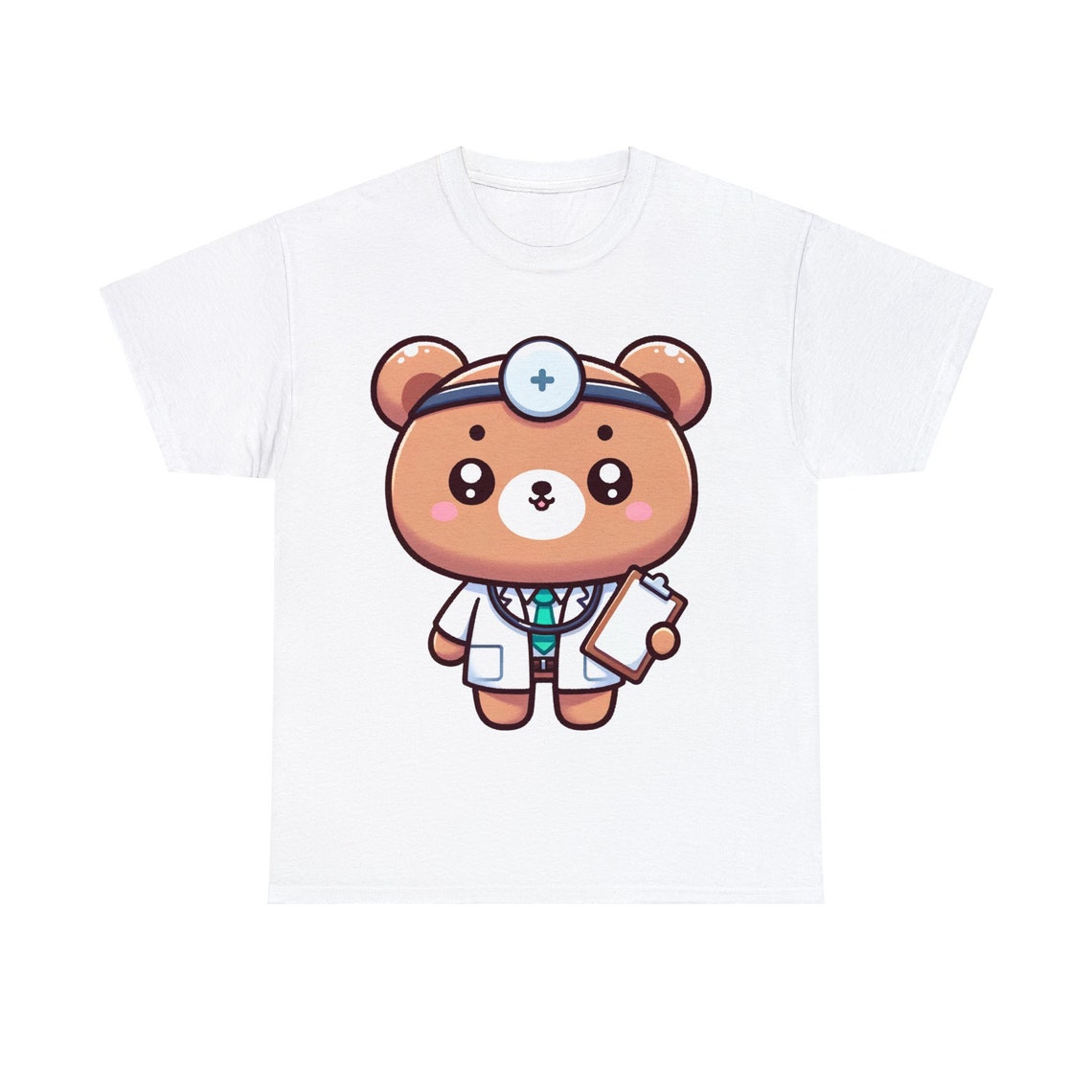 Kawaii Doctor Bear Tee Cute Medical Bear Shirt Pediatrician Gift Anime ...