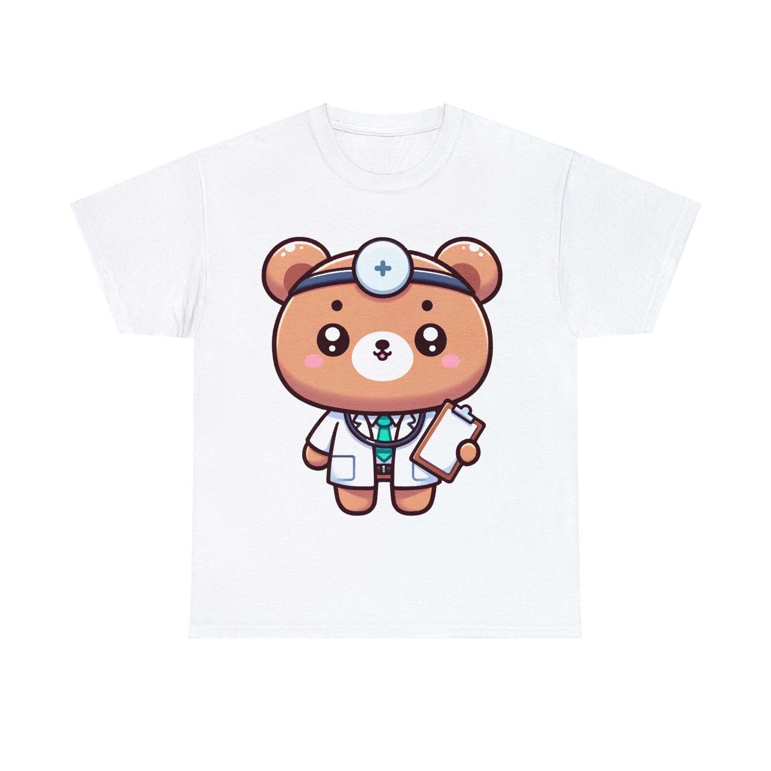 Kawaii Doctor Bear Tee Cute Medical Bear Shirt Pediatrician Gift Anime ...