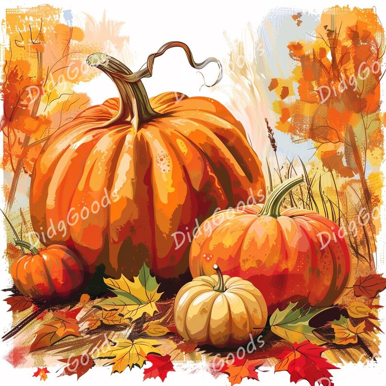 Fall Clipart Bundle 24 High Quality JPG, 300 DPI, Digital Download ...