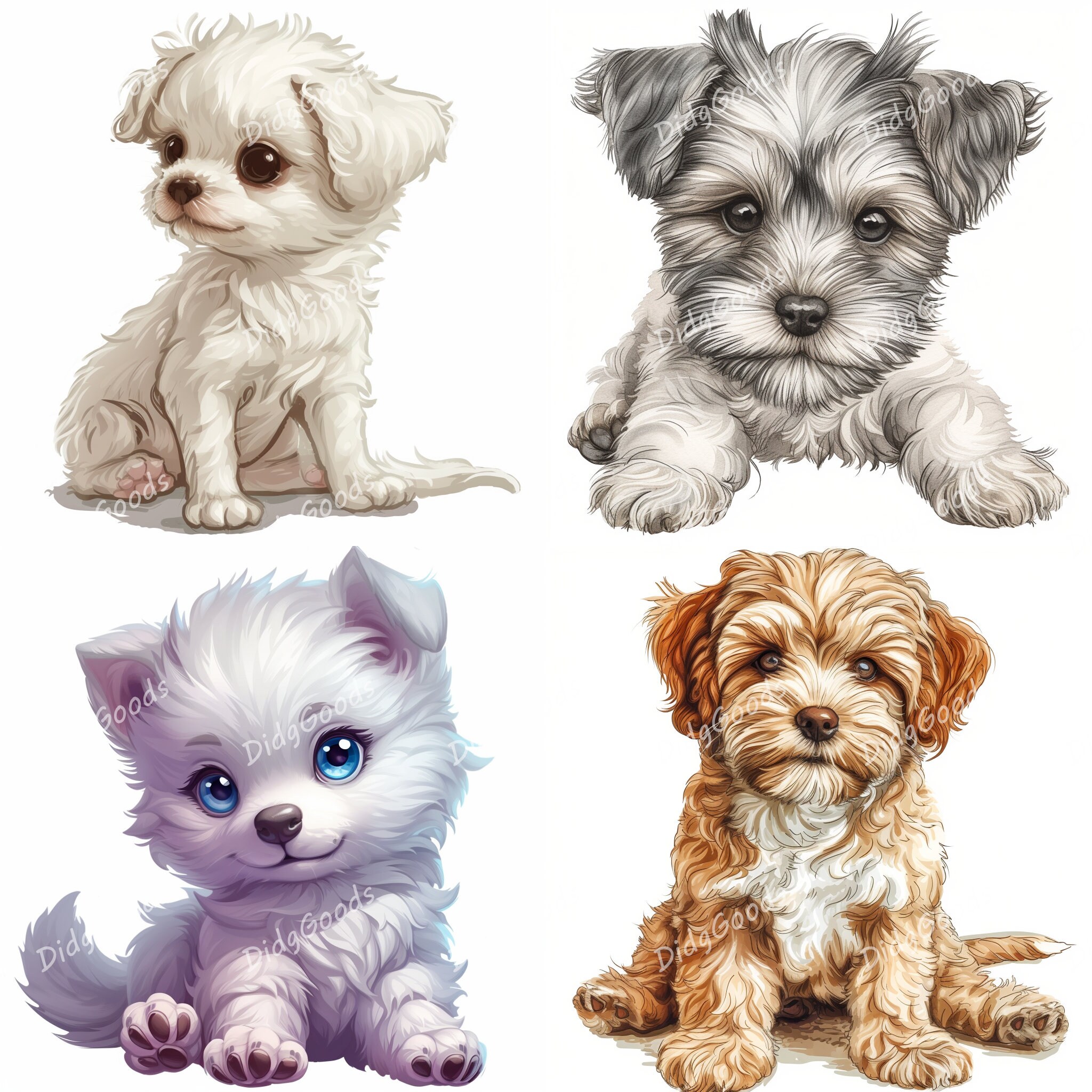 Baby Animals Clipart Bundle 37 High Quality Jpgs 3000x3000 Pix, 300 DPI ...