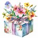 Watercolor Presents Clipart, Gift Box Bundle, 16 Jpgs, Bright Birthday ...