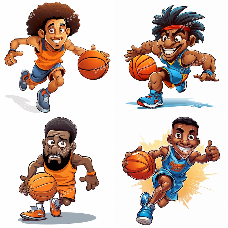 Basketball Clipart Bundle, 22 High Quality Pngs, Sports Ball Graphics ...