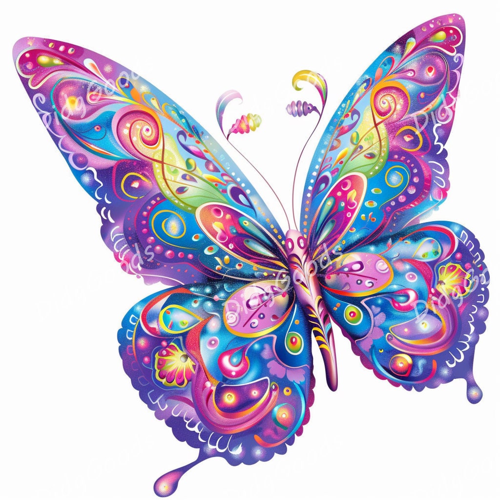 Butterfly Clipart Bundle 24 High Quality Pngs 4000x4000 Pix, 300 DPI ...