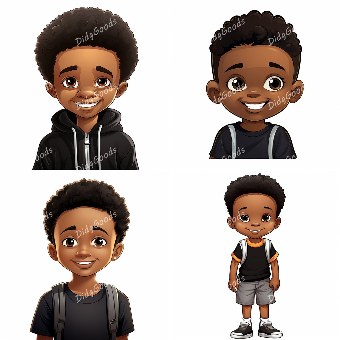 Kid Clipart Bundle 29 High Quality Pngs 3200x3200 Pix, 300 DPI, Digital ...