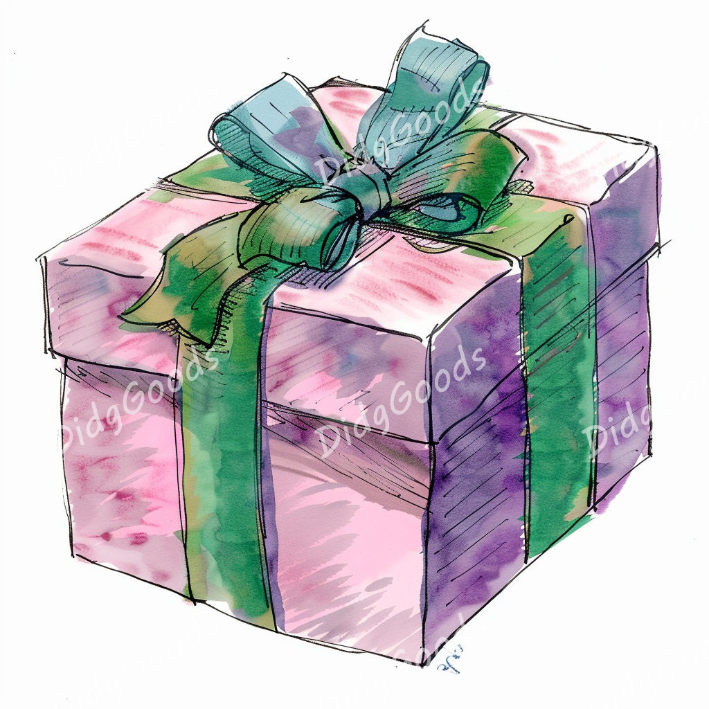 Presents Clip Art, Bright Gift Boxes Clip Art, Giftbox Clip Art ...