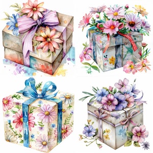 Presents Clip Art, Bright Gift Boxes Clip Art, Giftbox Clip Art ...