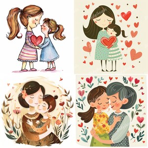 I Love My Mother Clipart Bundle 31 High Quality Jpgs, 3200x3200 Pix ...