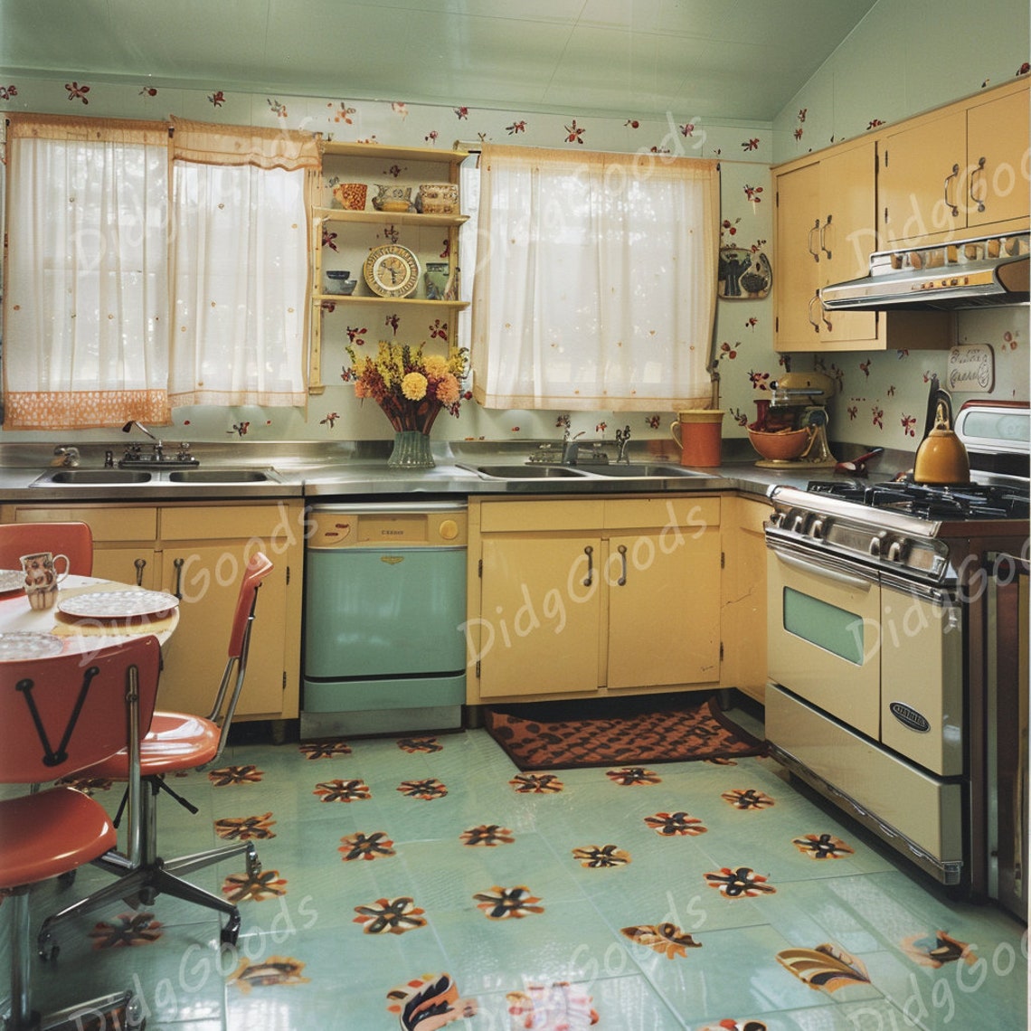 Vintage Kitchen Clipart Bundle 16 High Quality Jpgs 3200x3200 Pix, 300 ...