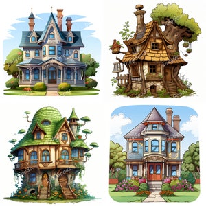 House Clipart Bundle, Cozy Home Illustrations (digital Download) - Etsy