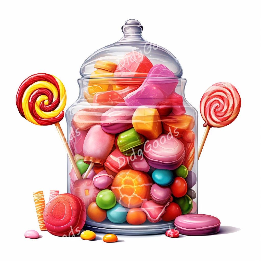 Candies Clipart Bundle 24 High Quality Pngs 3000x3000 Pix, 300 DPI ...