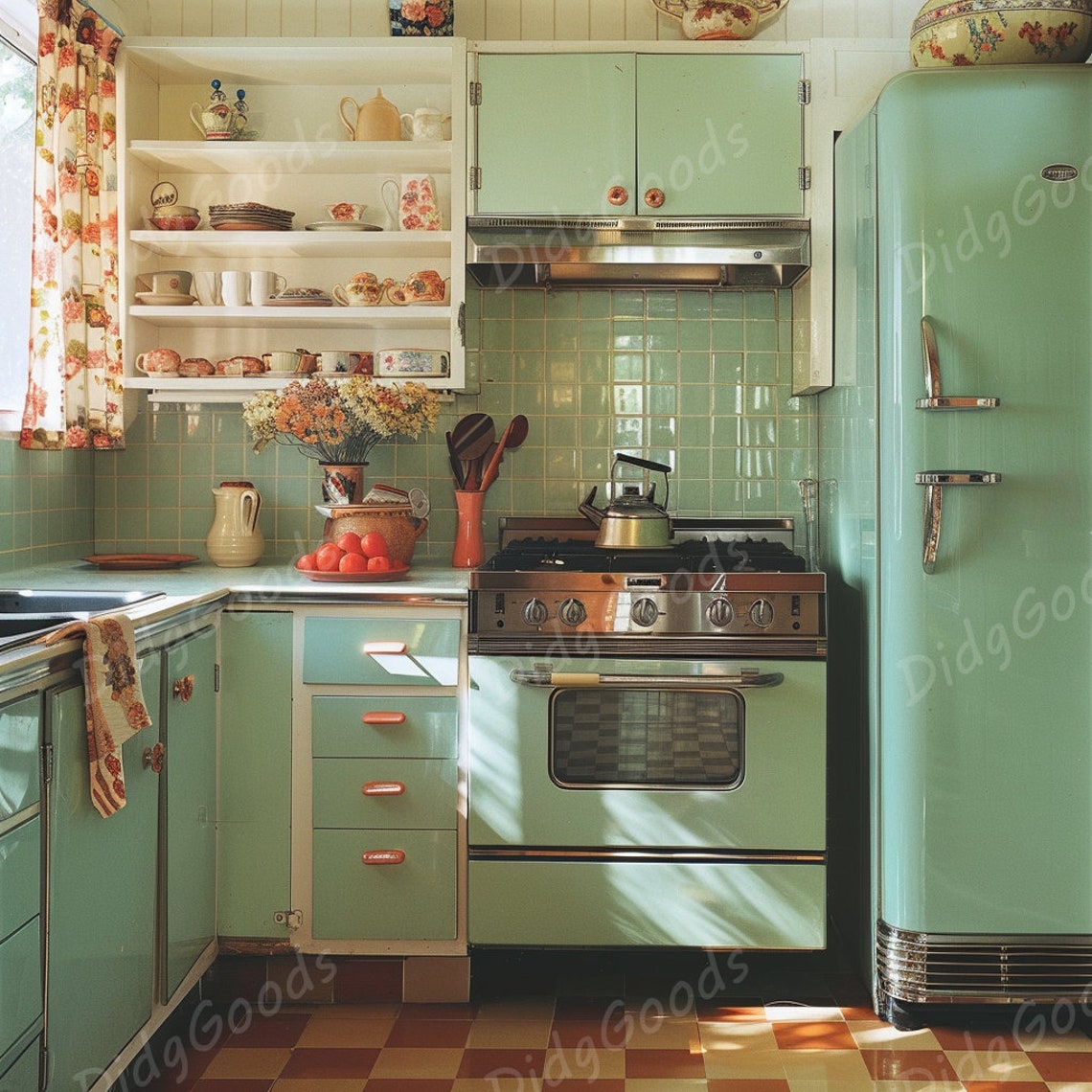 Vintage Kitchen Clipart Bundle 16 High Quality Jpgs 3200x3200 Pix, 300 ...