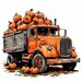 Pumpkin Truck Clipart Bundle 24 High Quality Jpgs, 300 DPI, Digital ...