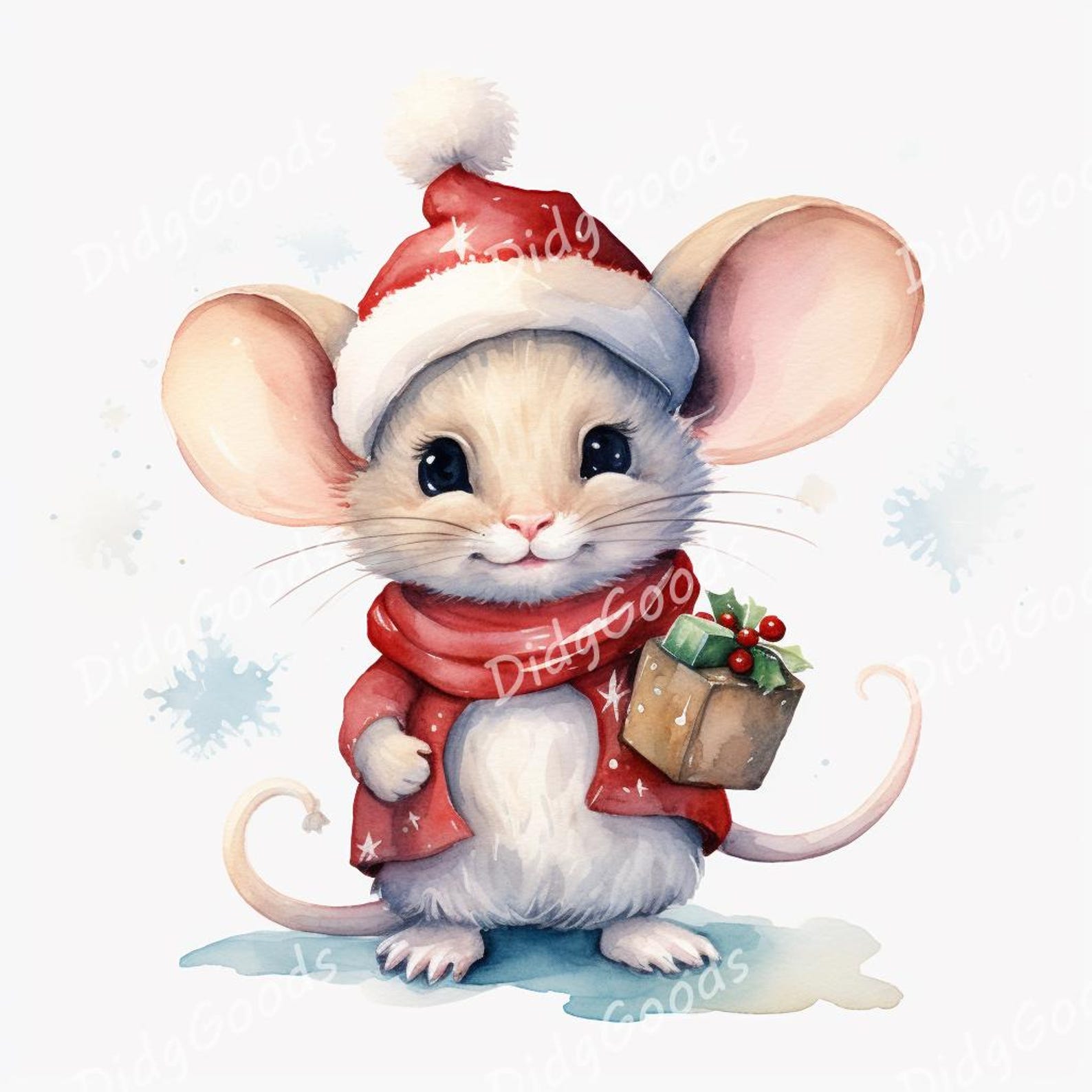 Christmas Mouse Clipart Bundle 20 High Quality Pngs 3000x3000 Pix ...