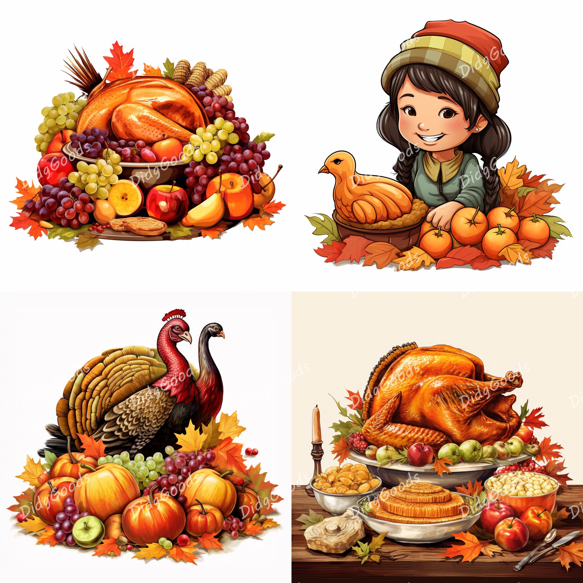 Thanksgiving Clipart Bundle 27 High Quality Jpgs, 300 DPI, Digital ...