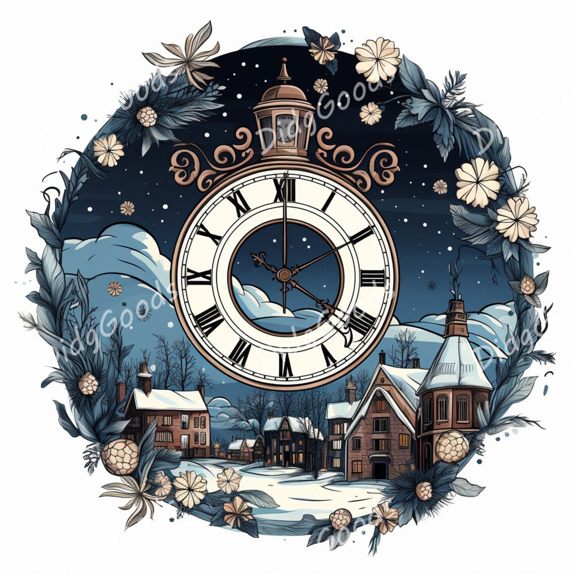 Happy New Year! Clipart Bundle 23 High Quality Jpgs, 4267x4267 Pix, 300 ...