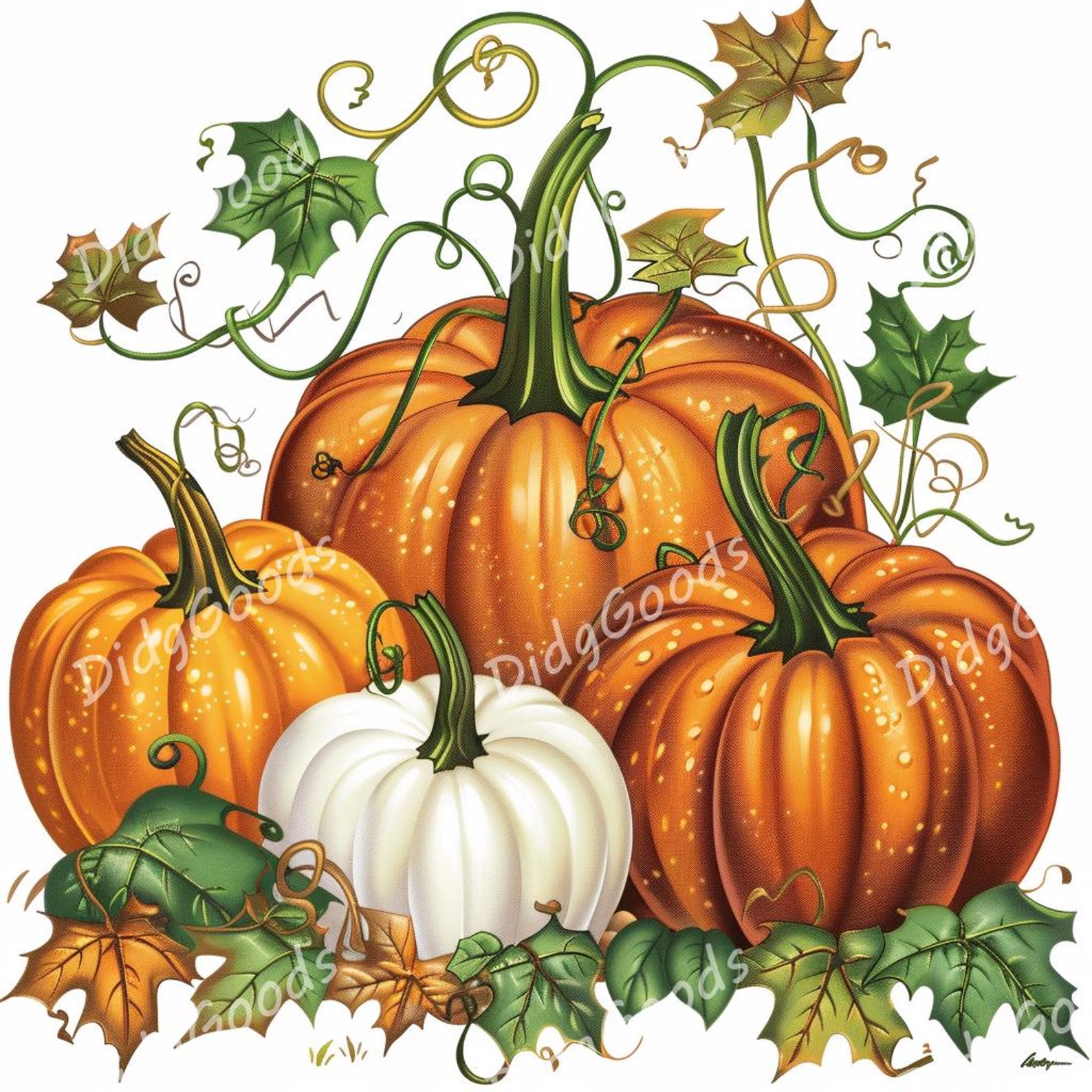 Pumpkin Clipart Bundle 28 High Quality Jpgs, 300 DPI, Digital Download ...