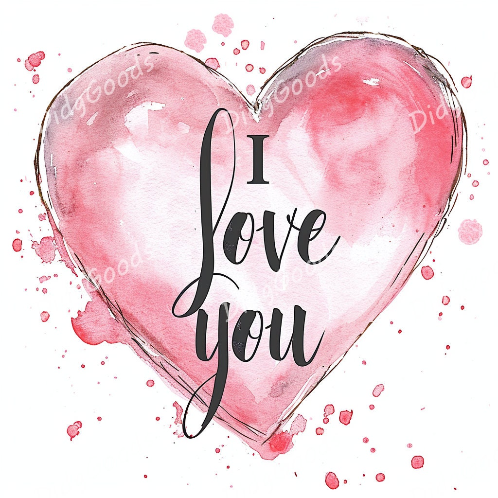 I Love You Couple Clipart Bundle, 28 High Quality PNG, Romantic Love ...
