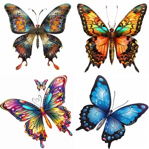 Butterfly Clipart Bundle 24 High Quality Pngs 4000x4000 Pix, 300 DPI ...