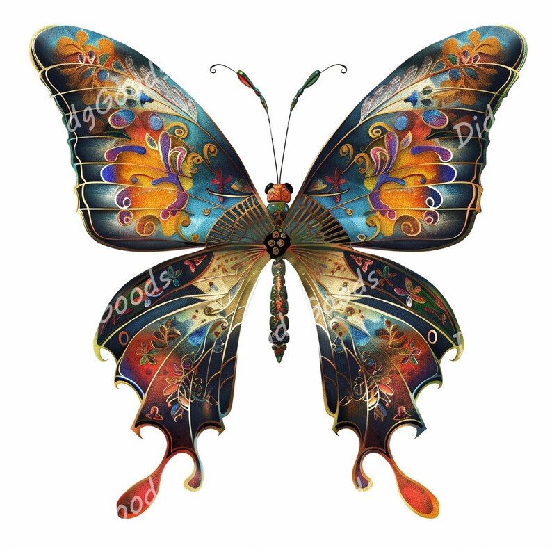 Butterfly Clipart Bundle 24 High Quality Pngs 4000x4000 Pix, 300 DPI ...