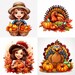 Thanksgiving Clipart Bundle 27 High Quality Jpgs, 300 DPI, Digital ...