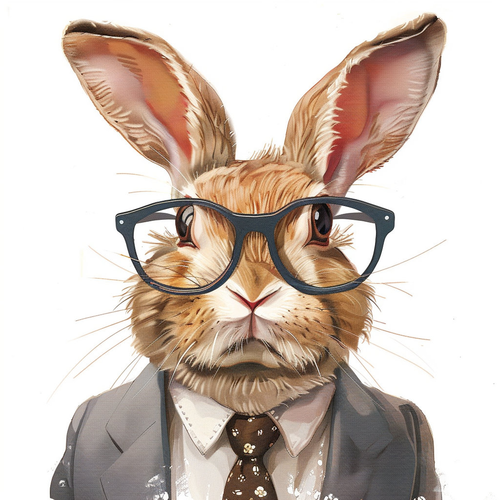 Funny Rabbit Clipart Bundle 24 High Quality JPG 300 DPI, Digital ...