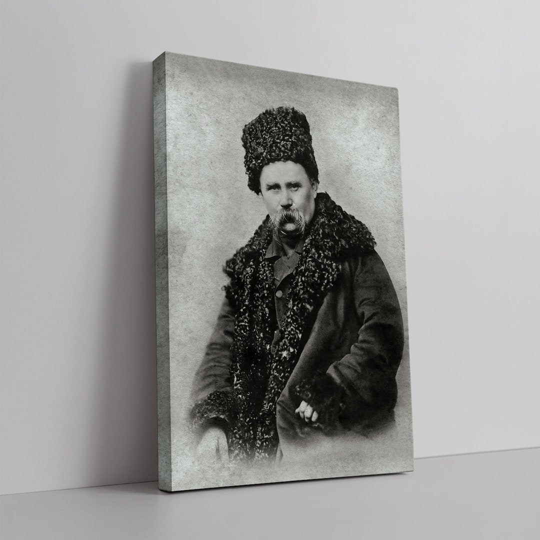 Taras Shevchenko, Kobzar, Portrait Poster Canvas Wrap - Etsy
