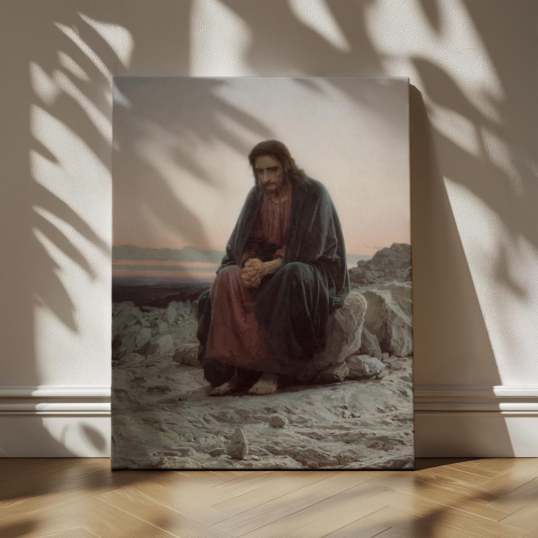 Jesús en el desierto, Cristo en el desierto, Ivan Kramskoi, pintura ...
