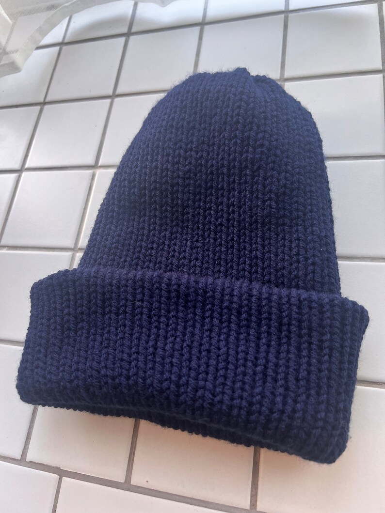 Knitted Acrylic Winter Toque - Etsy Canada
