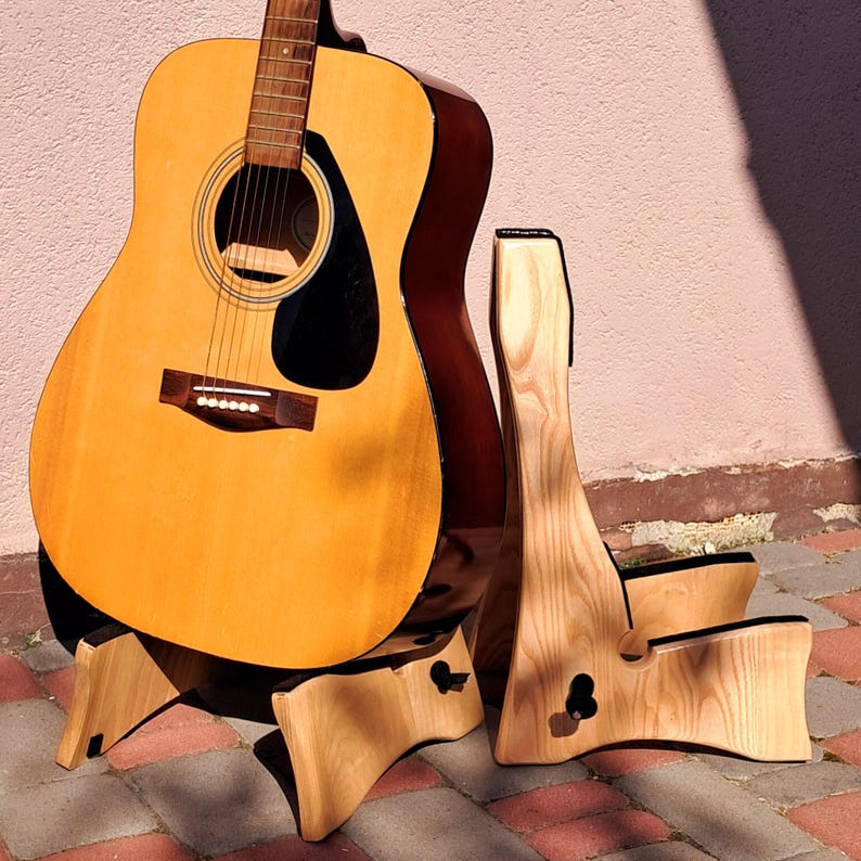 Floor Stand for Guitars, Musical Instruments Made of Ash - Etsy