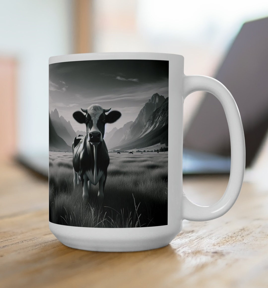 Moo Cow, Front Back Coffee Mug, Moo Cow Coffee Mug, Front Back Mug ...