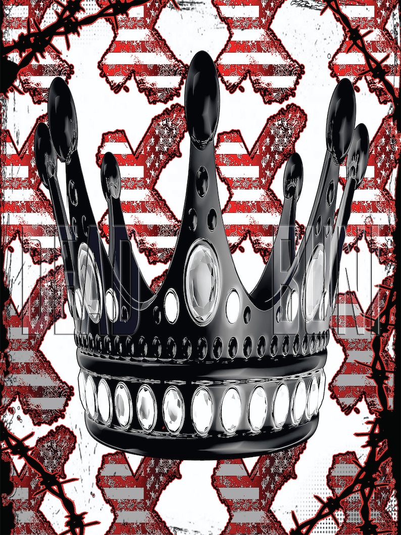 Instant Download Crown Art Printable, Print at Home Crown Art, Urban ...