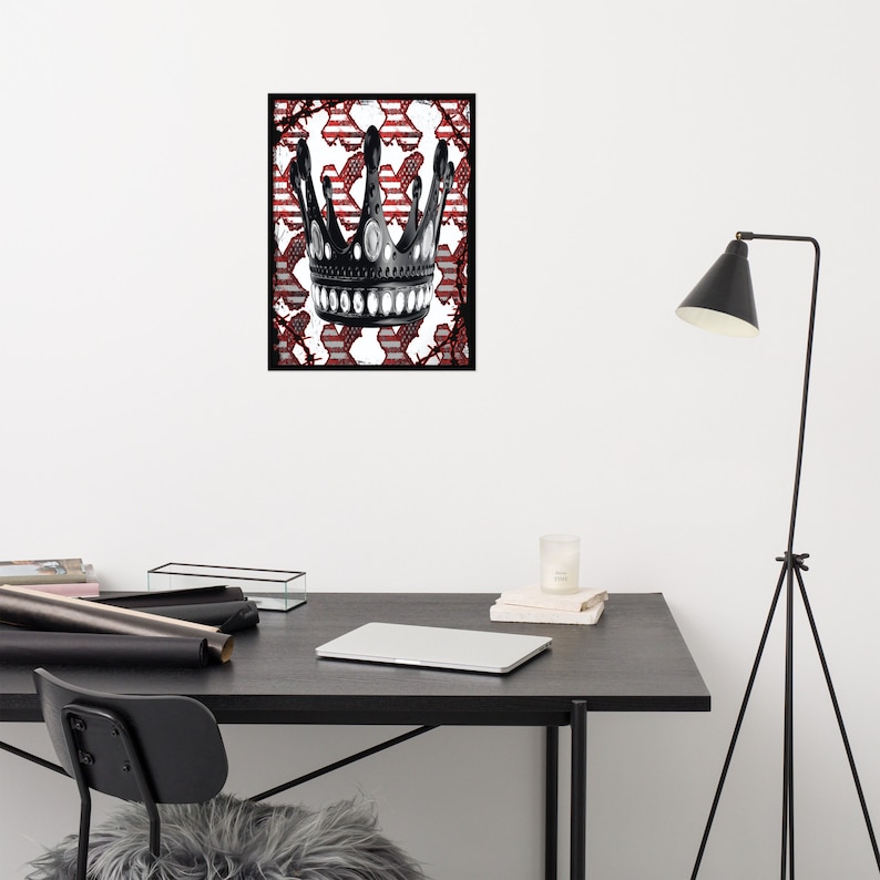 Instant Download Crown Art Printable, Print at Home Crown Art, Urban ...