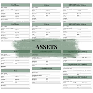 End of Life Planner Legacy Binder Final Arrangement Last Wishes Estate ...