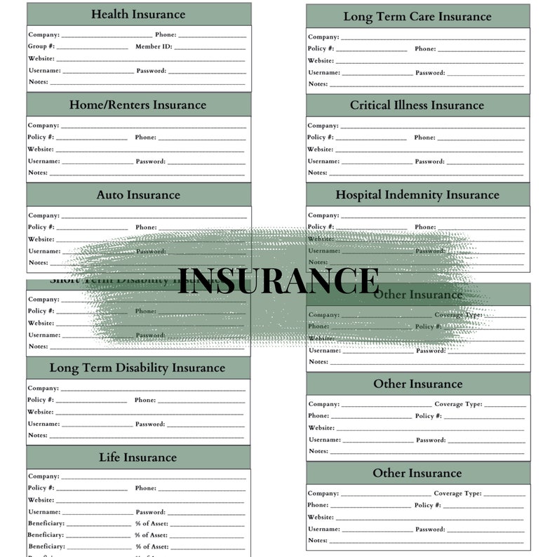 End of Life Planner Legacy Binder Final Arrangement Last Wishes Estate ...