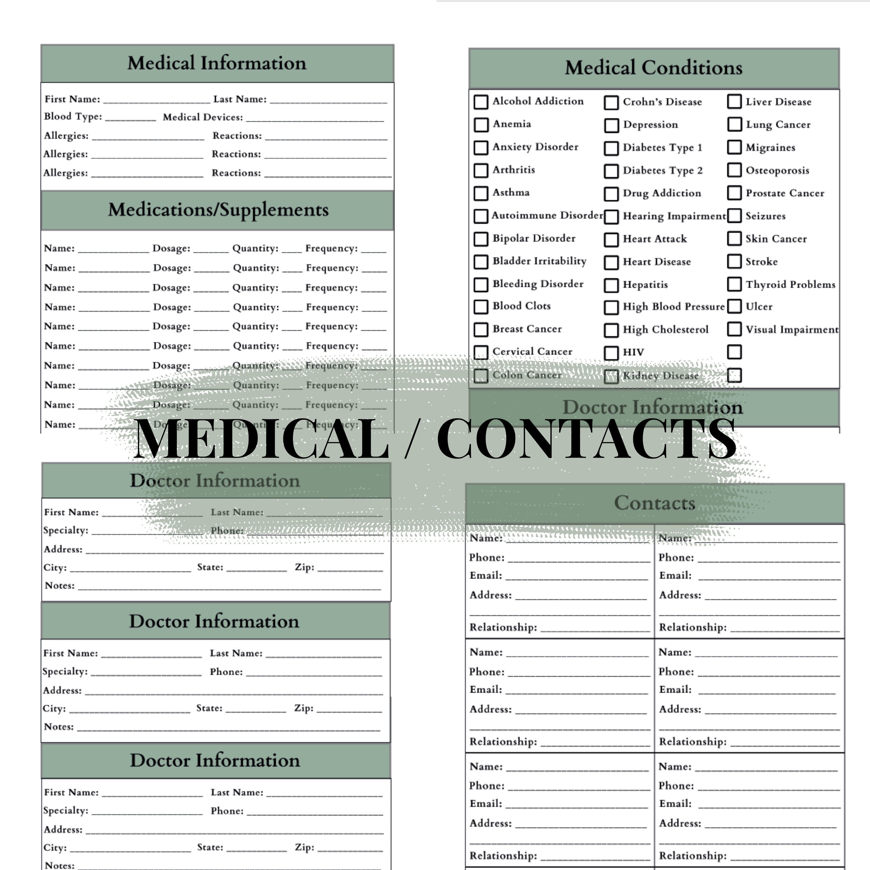 End of Life Planner Legacy Binder Final Arrangement Last Wishes Estate ...
