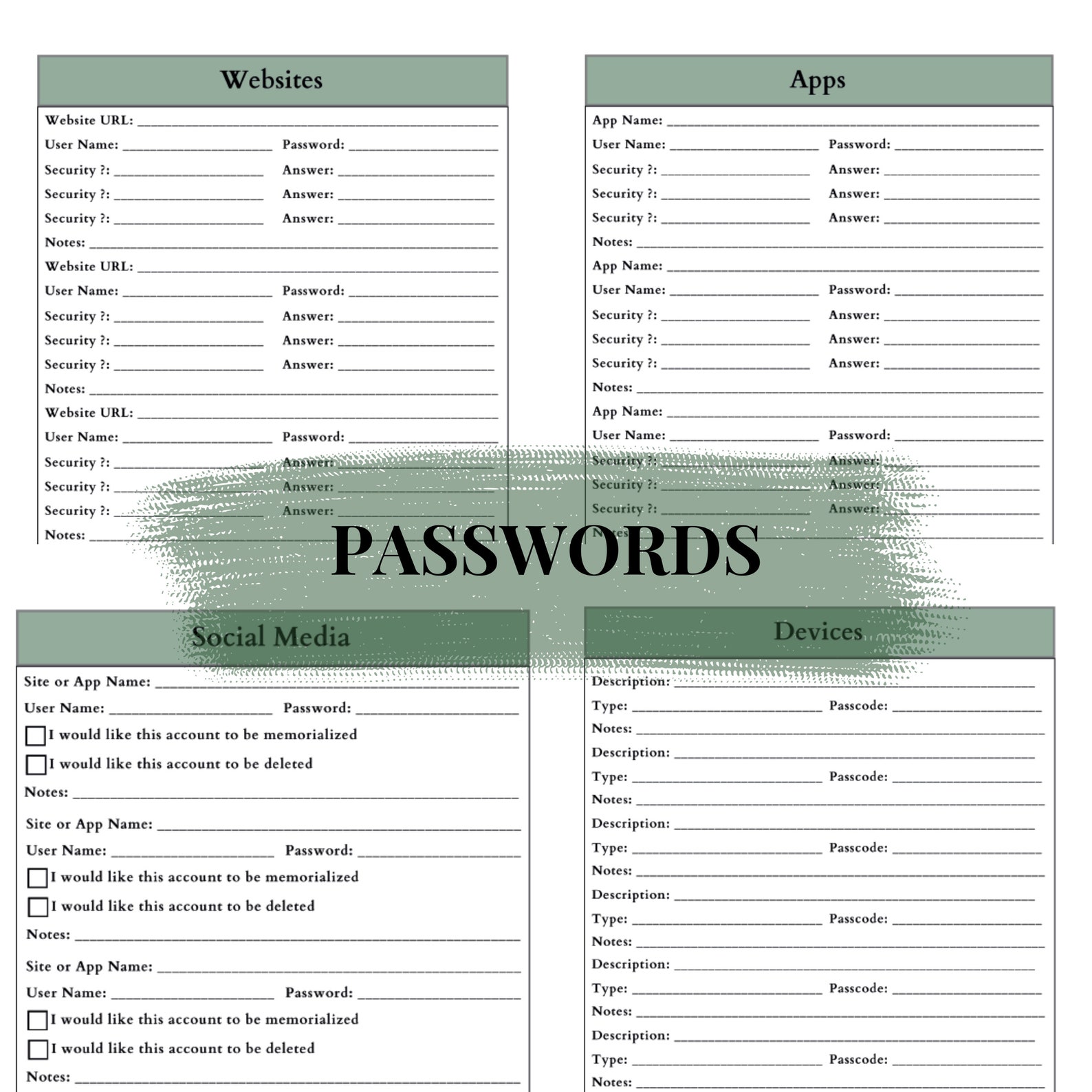 End of Life Planner Legacy Binder Final Arrangement Last Wishes Estate ...