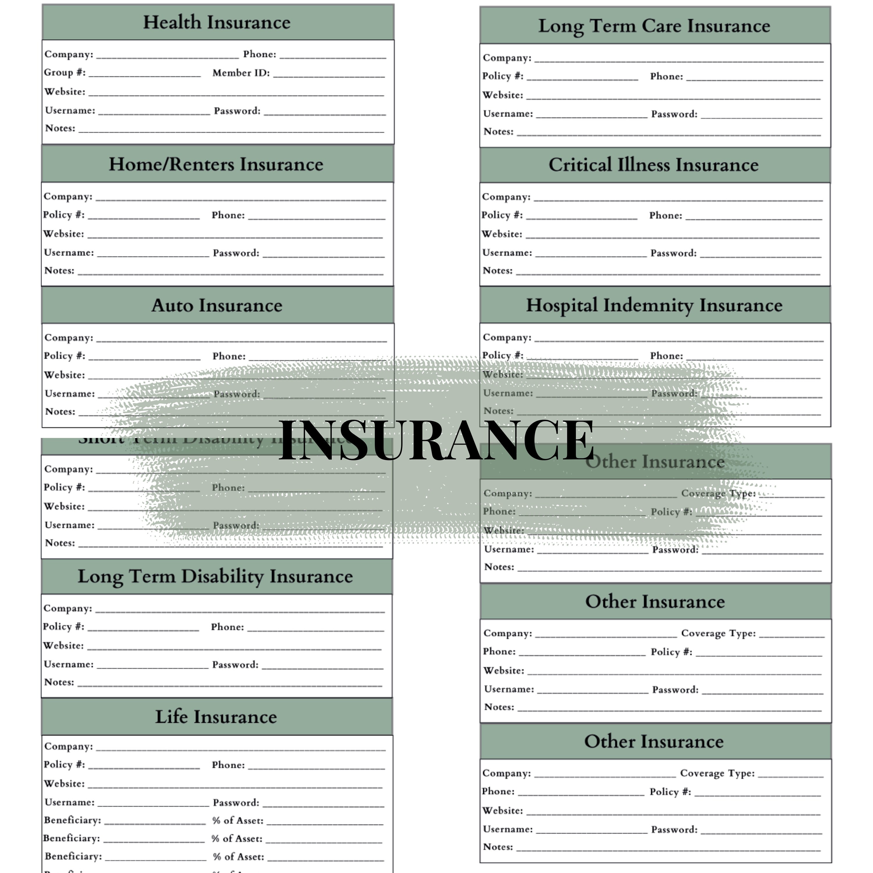 End of Life Planner Legacy Binder Final Arrangement Last Wishes Estate ...