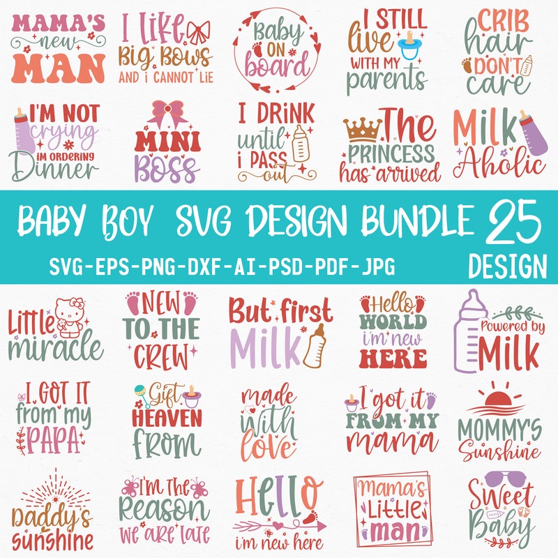 Baby Boy Svg - Etsy