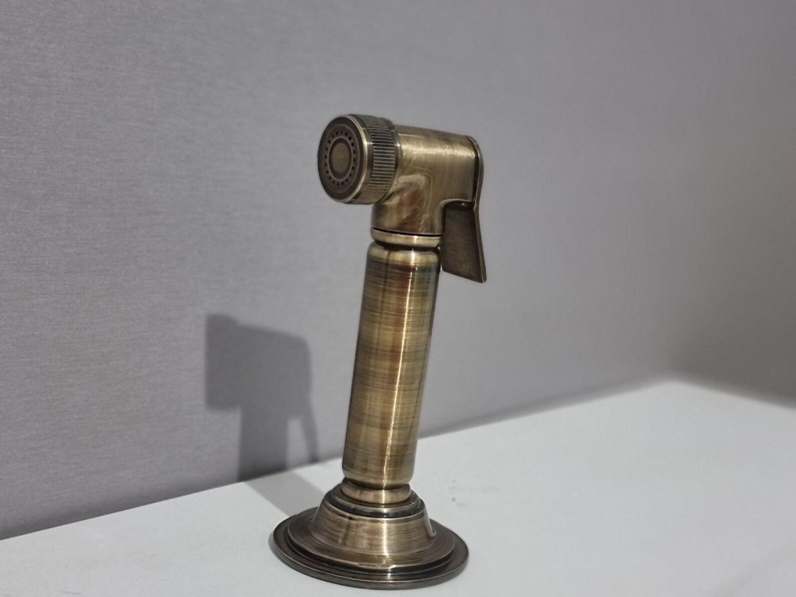 Unlacquered Oiled Bronze Kitchen Sprayer, Handmade Sprayer With High ...