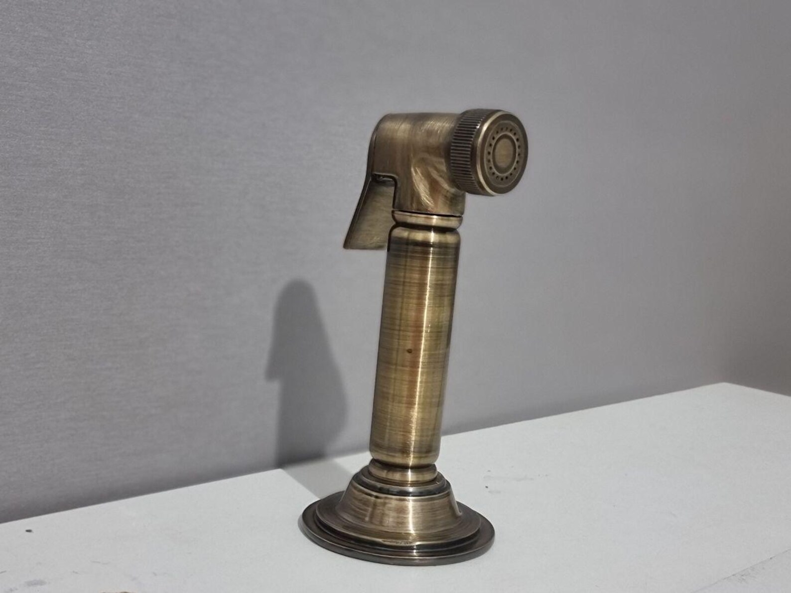 Unlacquered Oiled Bronze Kitchen Sprayer, Handmade Sprayer With High ...