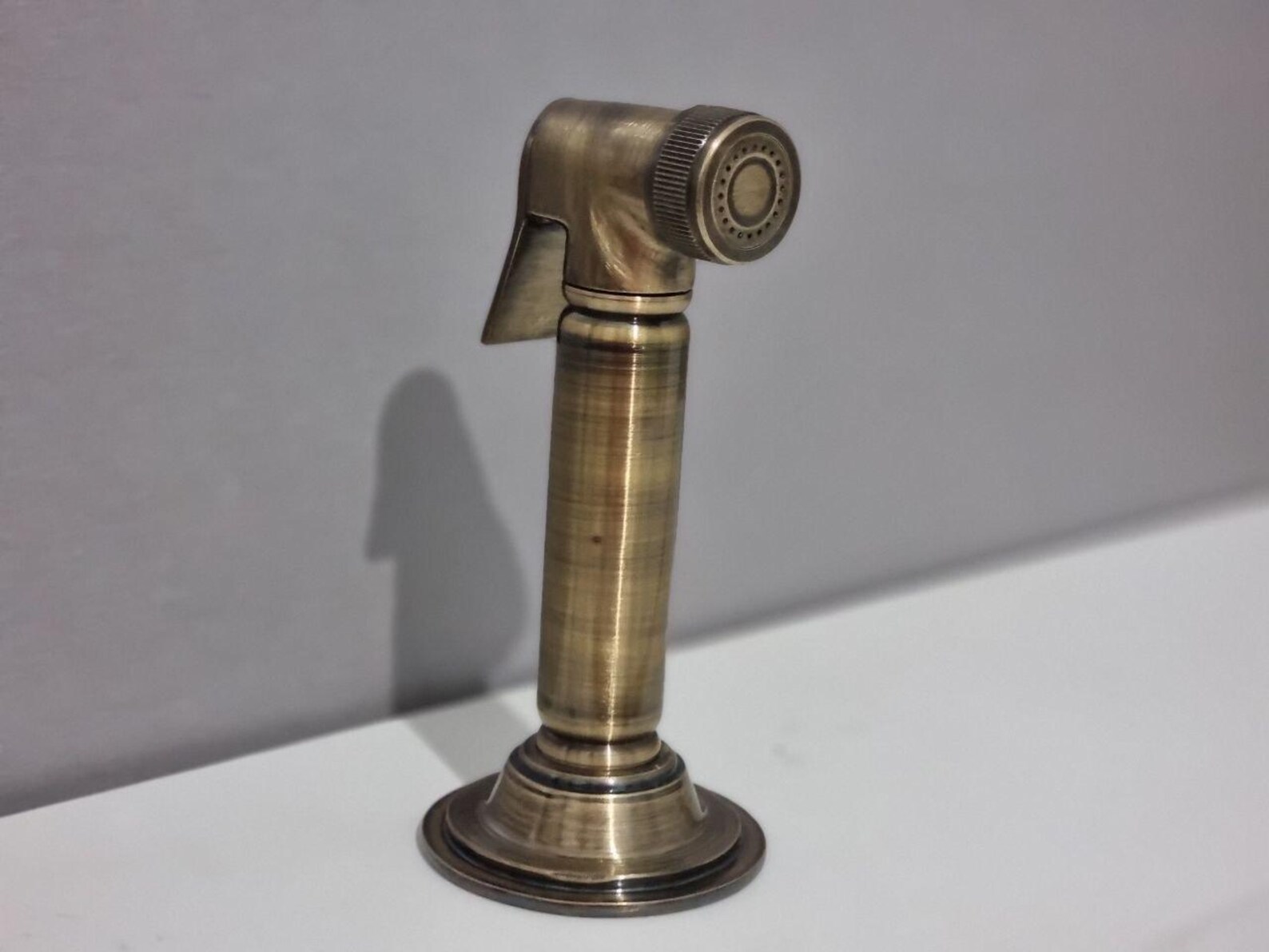 Unlacquered Oiled Bronze Kitchen Sprayer, Handmade Sprayer With High ...