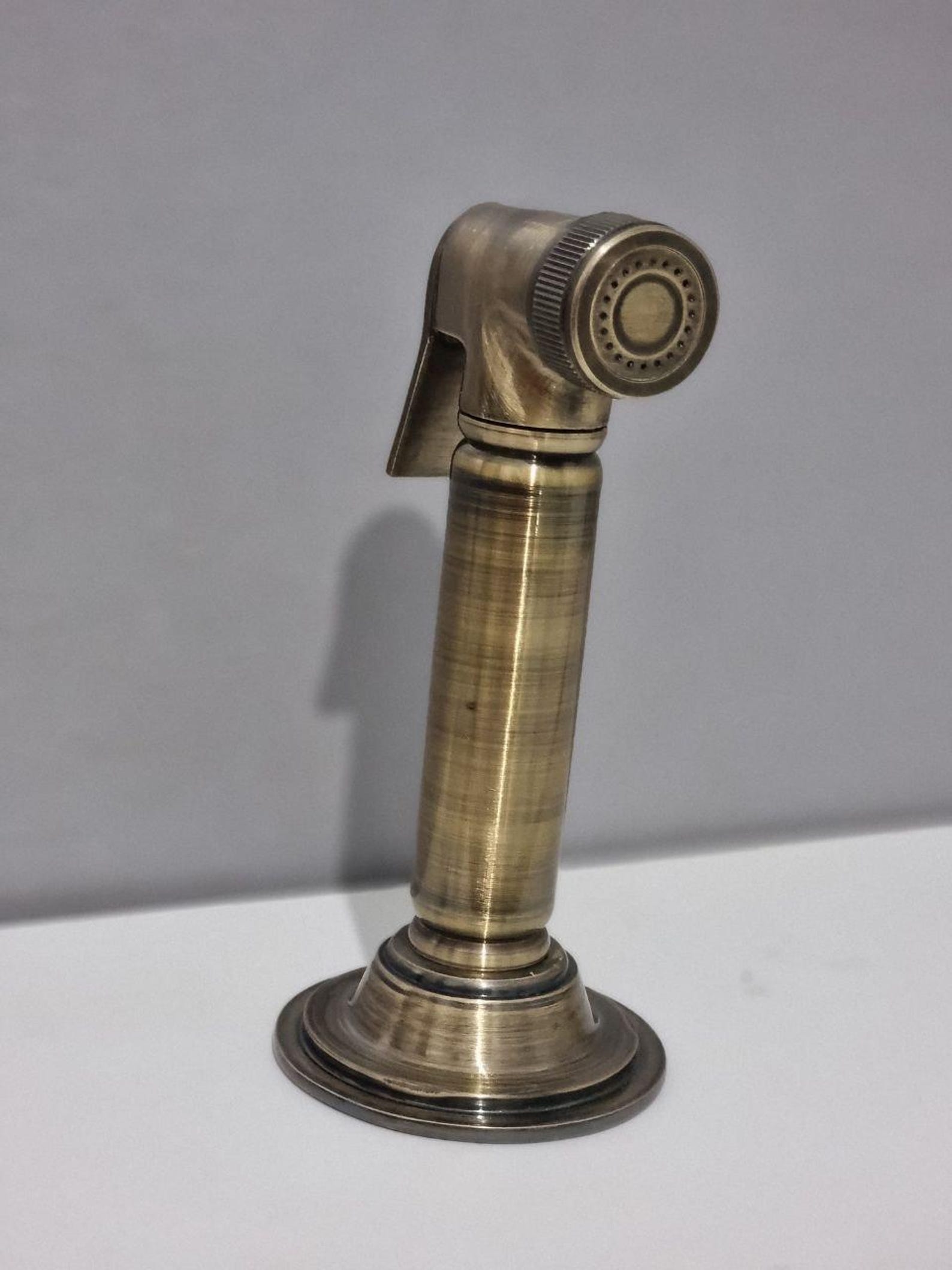 Unlacquered Oiled Bronze Kitchen Sprayer, Handmade Sprayer With High ...