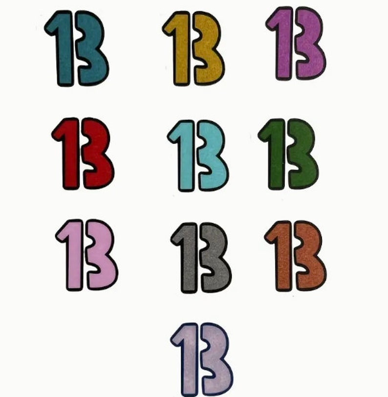 Taylor Swift Lucky Number 13 Temporary Tattoos for Swifties - Etsy