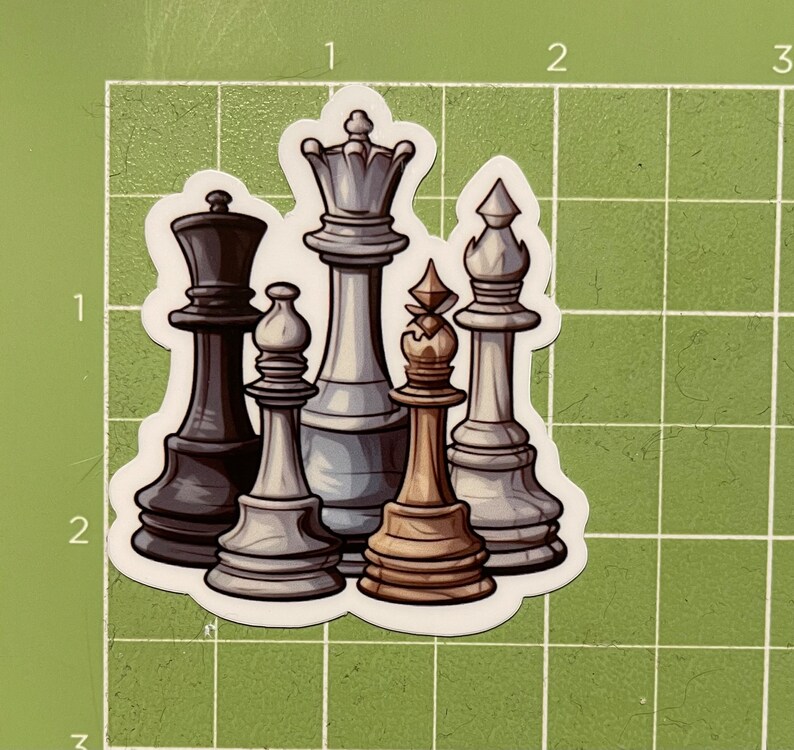 Chess Pieces - Waterproof Sticker - Glossy - Water Bottle - Laptop - Etsy