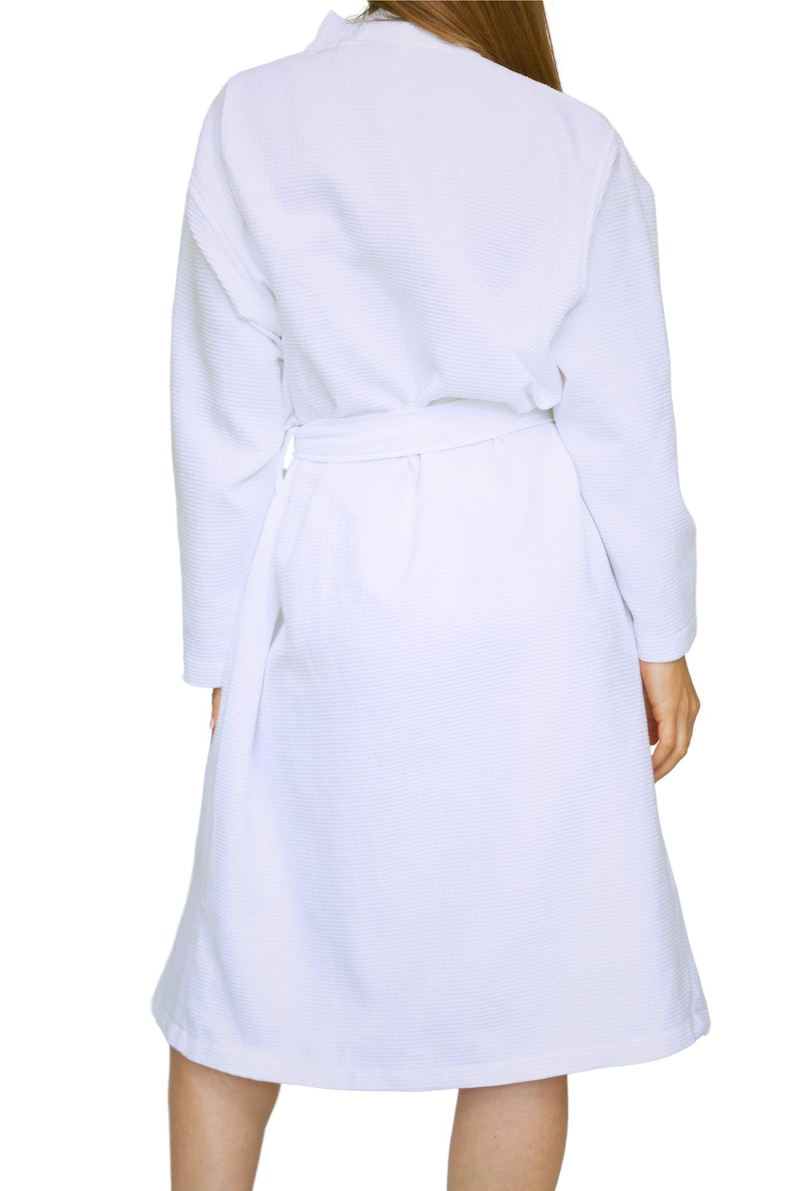 Waffle Robe for Women - 100% Cotton White Spa Bathrobe | Size Large - Etsy